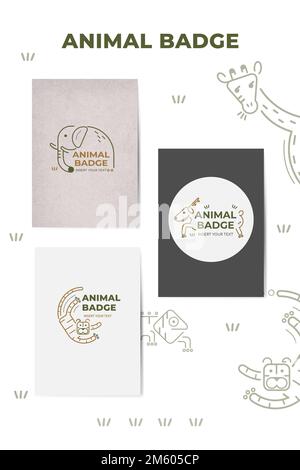 Cute tiger badge template vector Stock Vector Image & Art - Alamy
