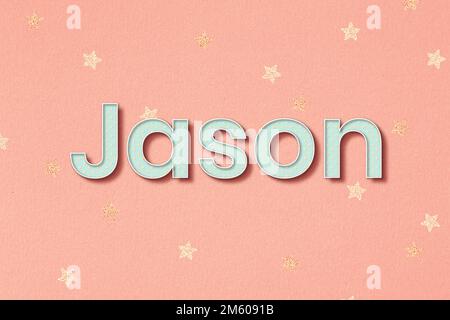 Jason word art pastel typography Stock Vector Image & Art - Alamy