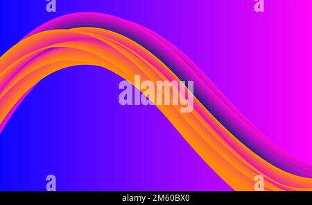 Beautiful wavy background. Vector illustration eps 10 Stock Photo - Alamy