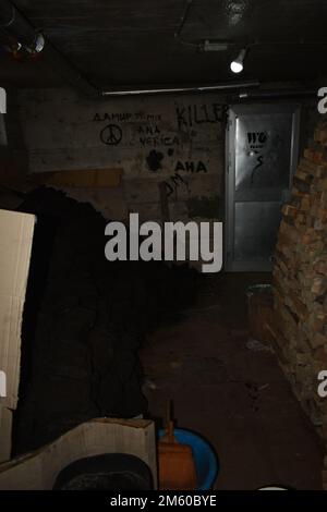 Stack of coal for heating in the basement Stock Photo - Alamy