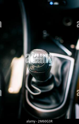 detail of a car gearshift lever Stock Photo - Alamy