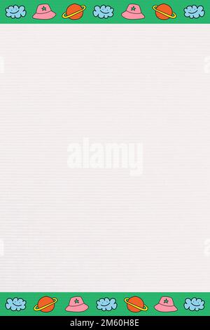 Green border frame with with Saturn vector Stock Vector Image & Art - Alamy