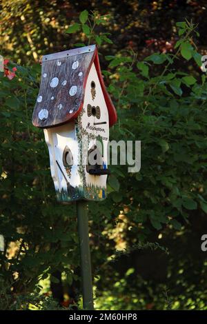 Old german birdhouse Stock Photo - Alamy