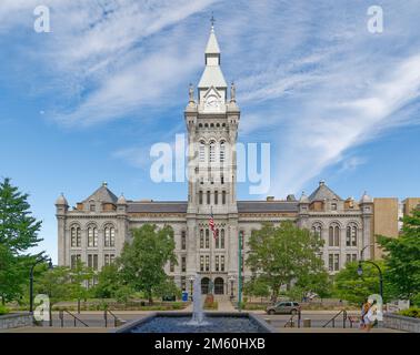 Old County Hall, once seat of Buffalo and Erie County government, now ...