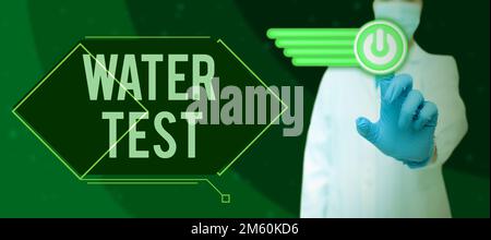 Handwriting text Water Test. Internet Concept Sampling of various ...