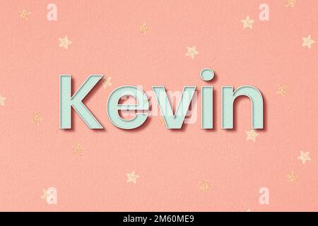 Kevin male name typography vector Stock Vector Image & Art - Alamy
