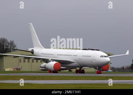 Sentra Airways Airbus A330 G-SAHA in storage at Cotswold airport Stock ...