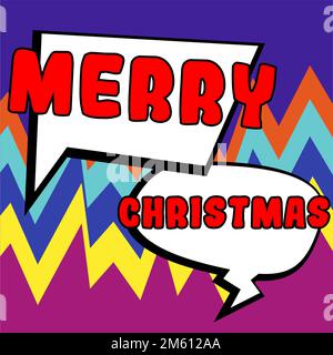 Inspiration showing sign Merry Christmas. Business approach annual ...
