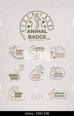 Cute macaw badge element vector Stock Vector Image & Art - Alamy
