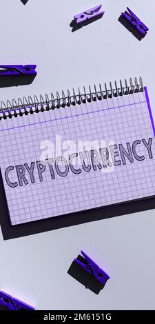 Text caption presenting Crypto Currency Investment. Business idea ...