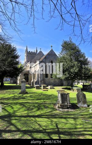 St Mary's Church, Huntingdon town, Cambridgeshire, England; UK Stock ...