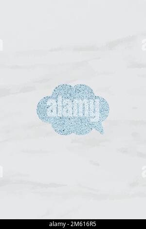 Glitter blue speech bubble vector Stock Vector Image & Art - Alamy