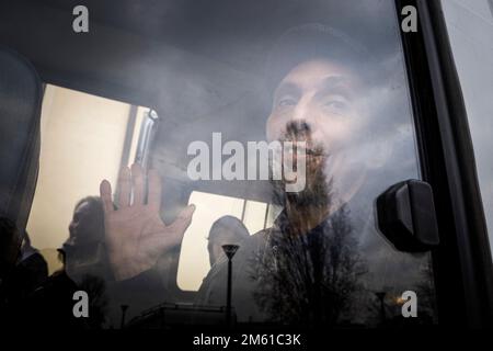 Italy, Abbiategrasso, Ukrainian refugees in the reception center of the ...