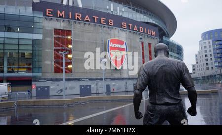 Statues at Emirates Stadium - home of Arsenal London football club ...