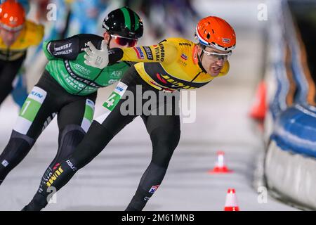 AMSTERDAM, NETHERLANDS - JANUARY 1: Mats Stoltenborg of team Jumbo ...