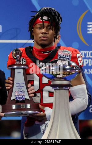 Atlanta, Georgia, USA. 1st Jan, 2023. Georgia Bulldogs quarterback ...