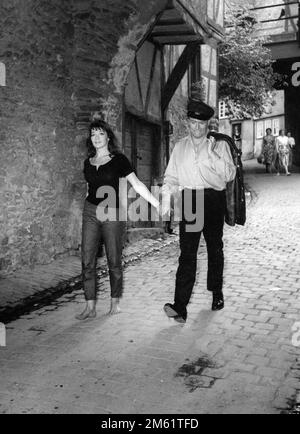 JULIETTE GRECO and O.W. FISCHER in WHIRLPOOL 1959 director LEWIS ALLEN ...