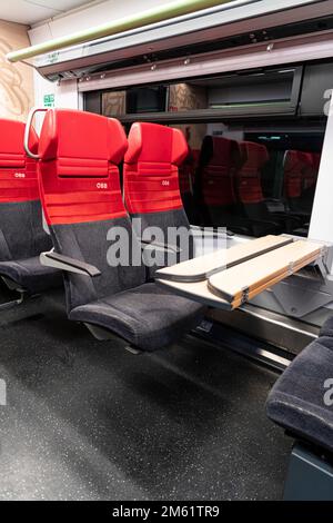 Austrian railway carriage interior Stock Photo - Alamy