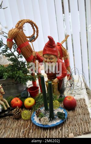 Jyderup/Denmark/31 December 2022/ Christmas decorations and new year ...