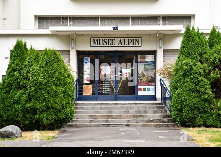 Musee Alpin or Alpine Museum in the centre of Chamonix. Chamonix Mont ...