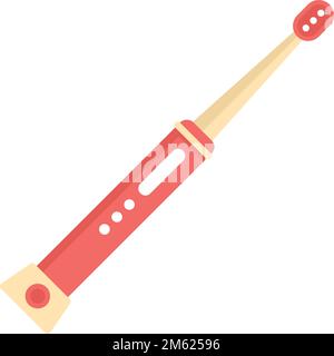 Electric toothbrush anatomy icon, flat style Stock Vector Image & Art ...