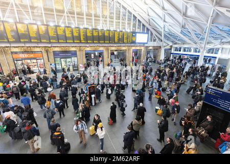 Rail station is seen to be busy as many people travel over the ...