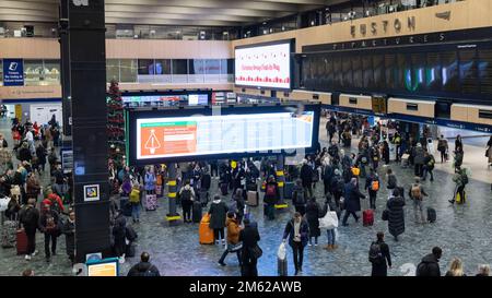 Rail station is seen to be busy as many people travel over the ...