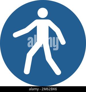 ISO 7010 M024 – use this walkway Stock Vector Image & Art - Alamy