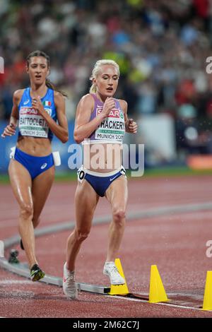 Calli Thackery participating in the 5000 meters at the European ...