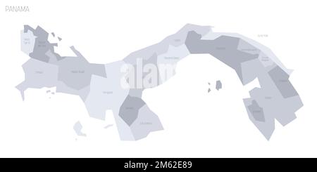 Panama political map of administrative divisions Stock Vector Image ...