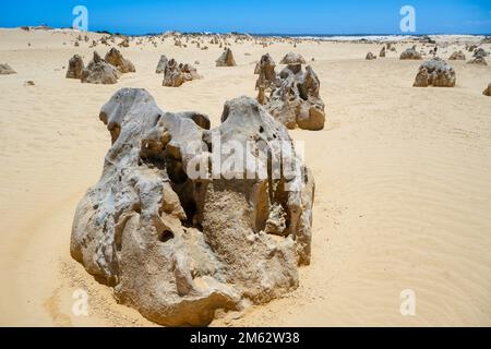 Pinnacles Desert Lookout and Drive- Tourism Western Australia Stock ...