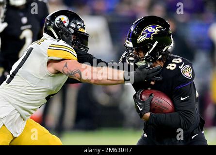 Baltimore Ravens tight end Isaiah Likely (80) in action during the ...