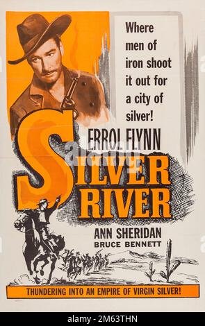 SILVER RIVER 1948 Warner Bros film with Ann Sheridan and Errol Flynn ...