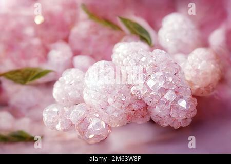 Rose quartz mineral background. Digital art Stock Photo - Alamy