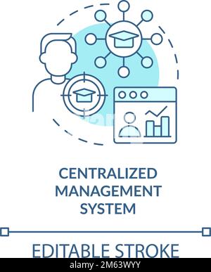 Centralised management system concept icon Stock Vector Image & Art - Alamy