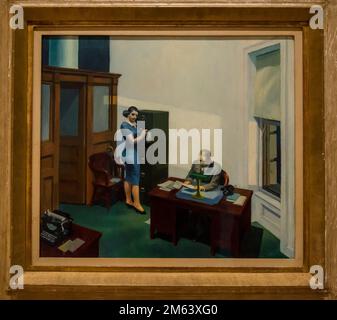 Office at Night, 1940, Edward Hopper's New York exhibition, 2022 ...