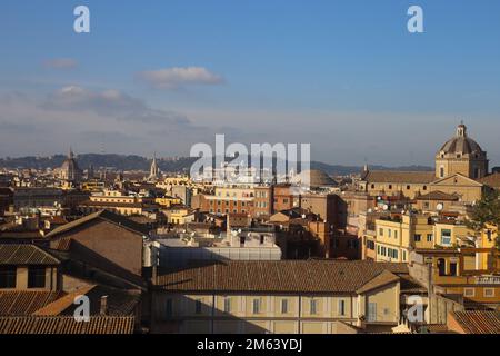 Rome, Italy - January 1, 2023: Panoramic view of the capital from the ...