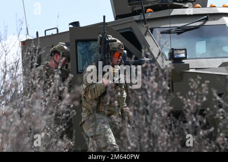 Airman 1st Class George Zapata, convoy response force leader at the ...
