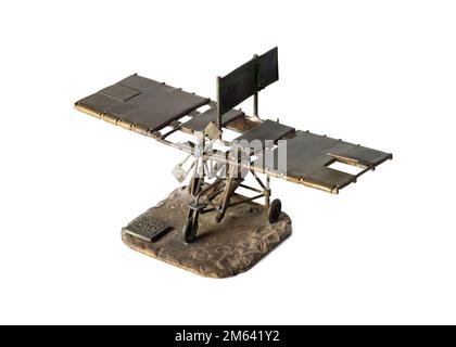 1970s Bronze model commemorating the Pioneer New Zealand aviator ...