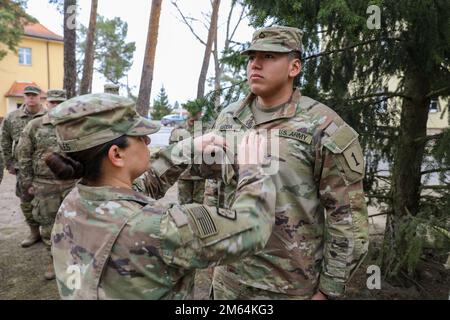 Army Sgt. 1st Class Elizabeth Marks was awarded the Meritorious Service ...