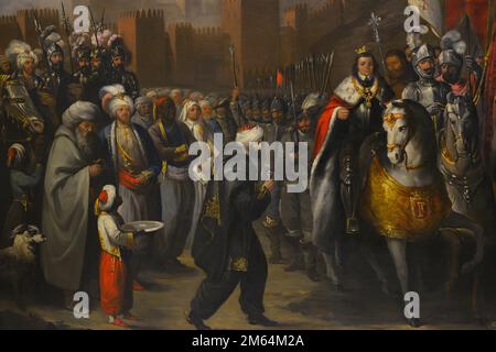 The Conquest of Almeria. Surrender of the keys of Almeria by the ...
