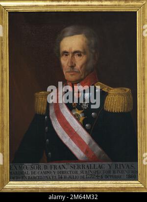 Francisco Serrallac y Rivas (1777-1860). Spanish military. Field ...