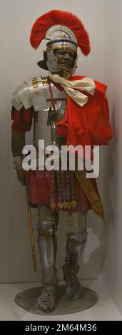 Roman Legionary centurion Soldier officer in armour at the Eboracum ...