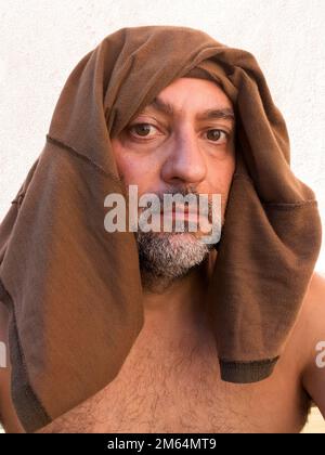Portrait of a Jesus Christ look alike Stock Photo - Alamy