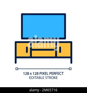 TV display pixel perfect RGB color ui icon Stock Vector Image & Art - Alamy