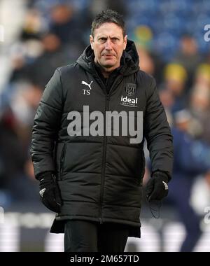 West Bromwich Albion Director of Medical, Tony Strudwick during the Sky ...