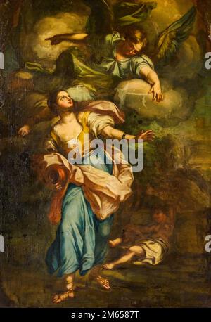 This 18th-century oil painting by Agostino Brunias depicts a lively ...
