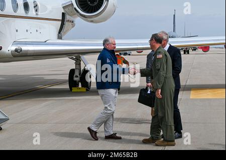 Col. Nate Vogel, 22nd Air Refueling Wing commander, gives opening ...