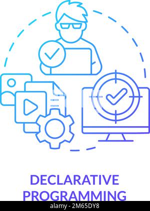 Declarative programming concept icon Stock Vector Image & Art - Alamy