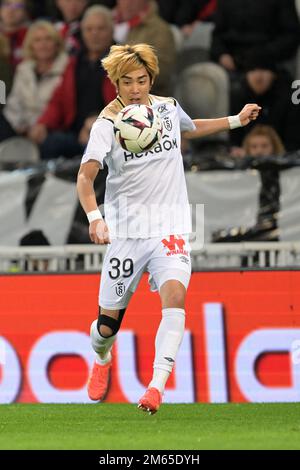 Junya Ito of Reims during the French championship Ligue 1 football ...